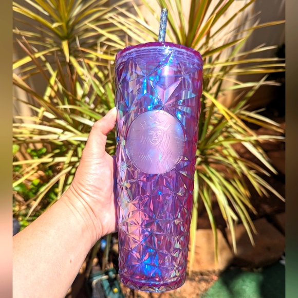 Starbucks | Kitchen | New Starbucks 224 Spring Purple Iridescent Prism Cold Tumbler | Poshmark